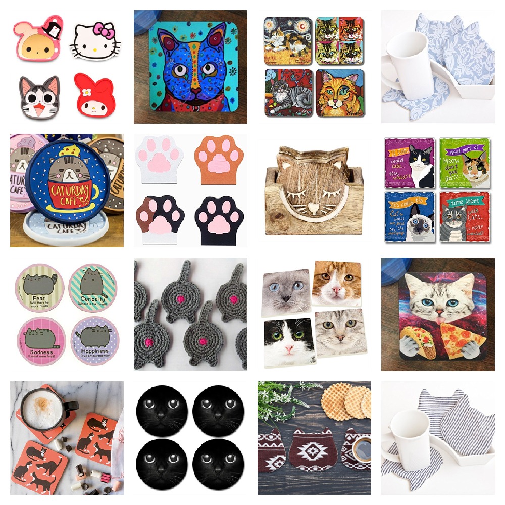 Functional & Fun Kitty Coasters For Cat Lovers! – Meow As Fluff