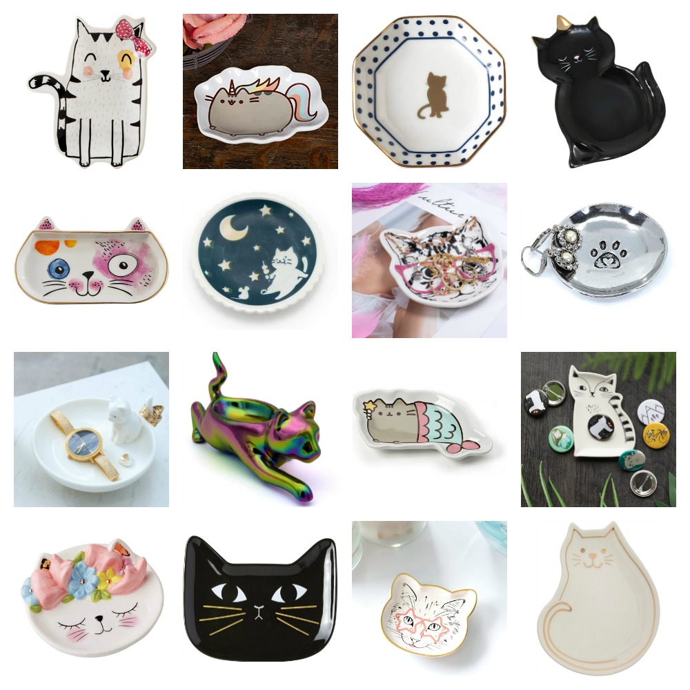 Beautiful And Fun Cat Trinket Dishes – Meow As Fluff