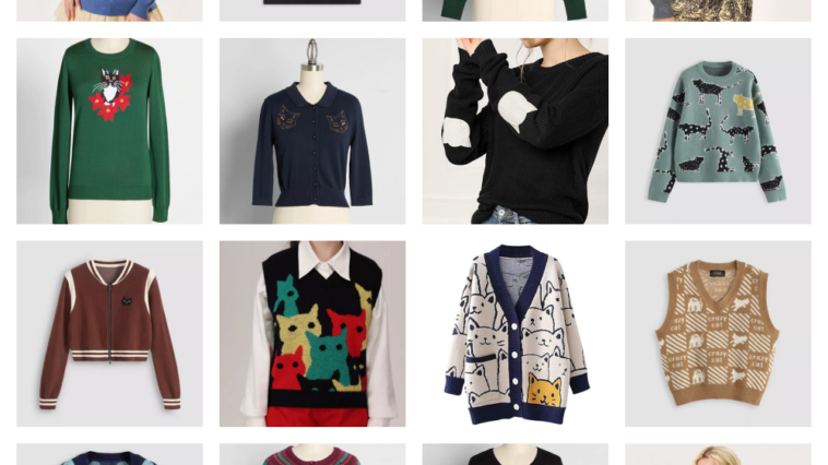 Cute Cat Sweaters To Keep You Warm This Fall & Winter! – Meow As Fluff